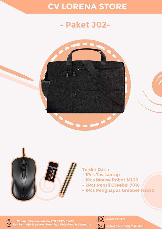 Paket Tas Laptop J02