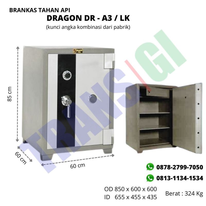 Brankas Tahan Api DRAGON DR - A3 / LK