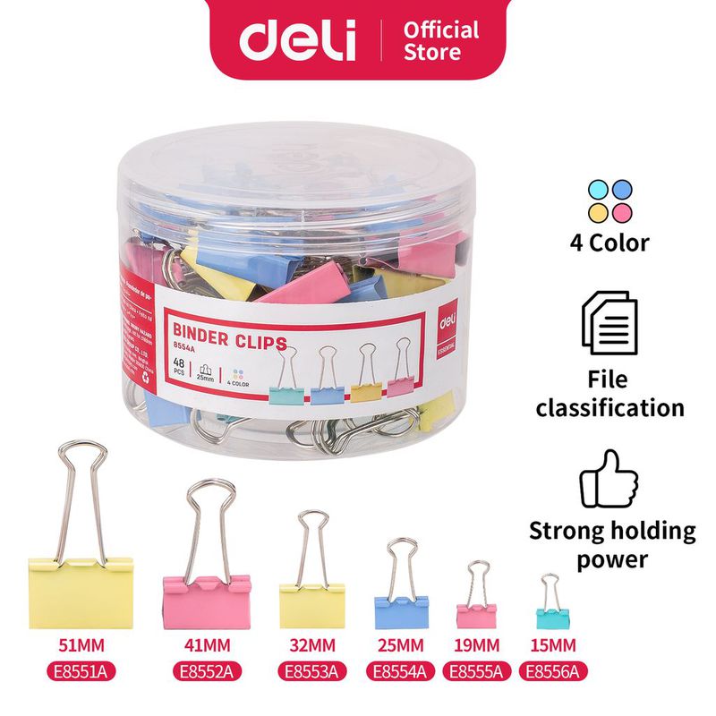 DELI - Binder Clip Warna - E8555A (107)