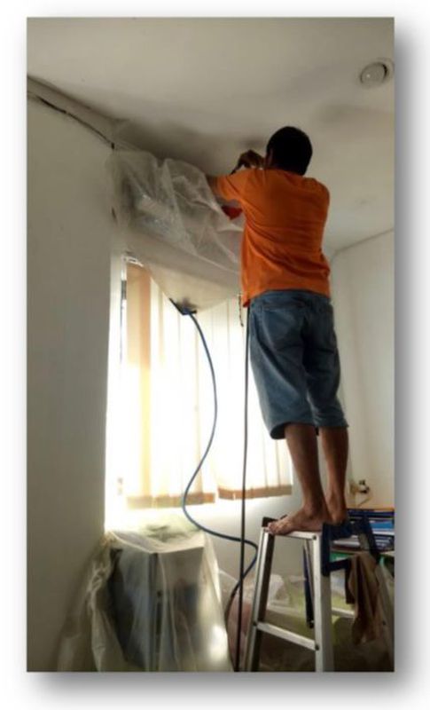 Maintenance dan Service Ringan + Ganti Kapasitor dan Pemasangan + Cuci AC