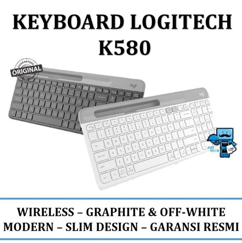 Logitech K580 Slim MultiDevice Keyboard - Graphite
