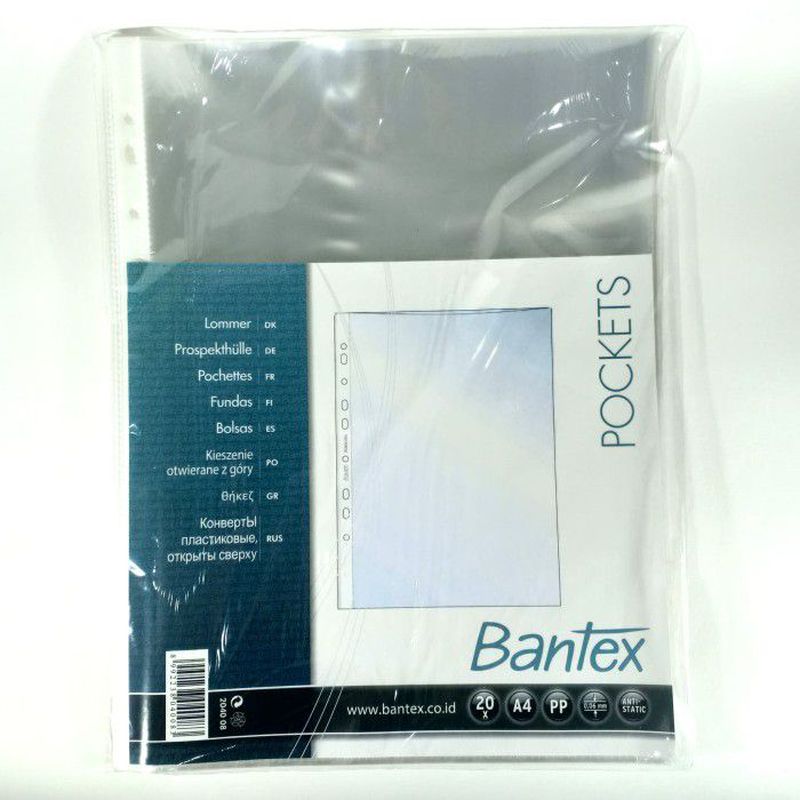 Bantex Sheet Protector ( Pocket ) A4