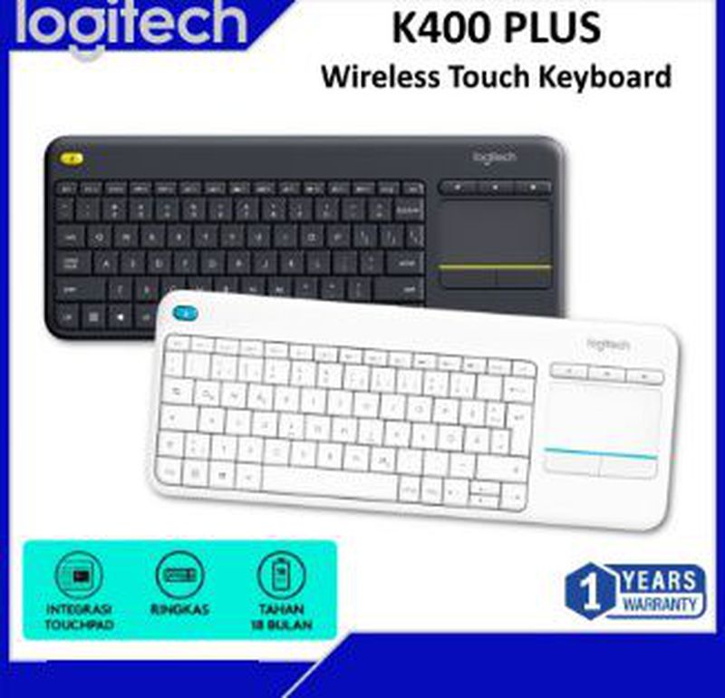 Mouse Keyboard Wireless Logitech K400 Plus