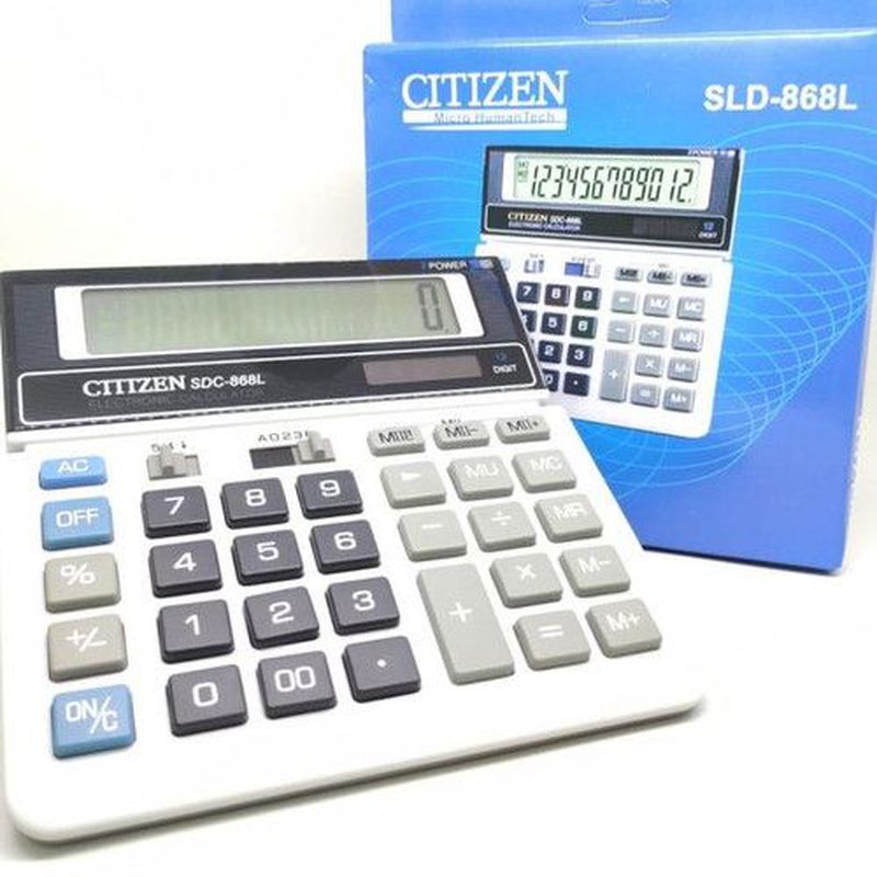 Kalkulator Citizen SDC 868 L 12 Digit