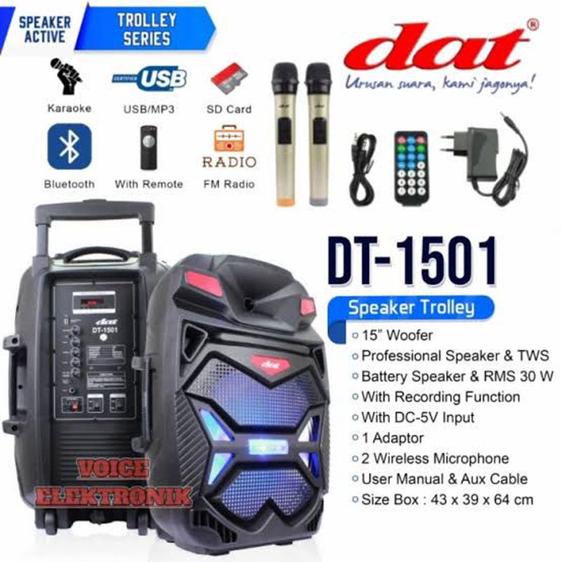 Speaker Aktif Portable DAT DT-1501