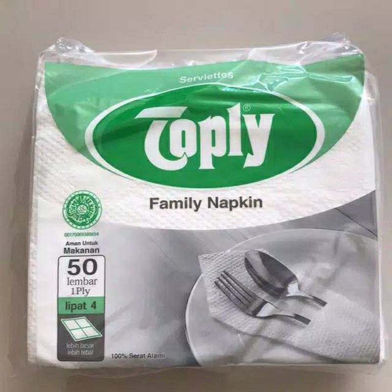 Serbet Kertas Tisu Makan Napkin Tissue Hotel Resto 40x40cm Isi 50 Pcs Serbet Kertas Tisu Makan Napkin Tissue Hotel Resto 40x40cm Isi 50 Pcs