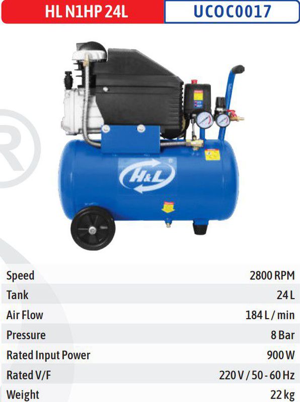 UCOC0017 COMPRESSOR HL N1HP 24L