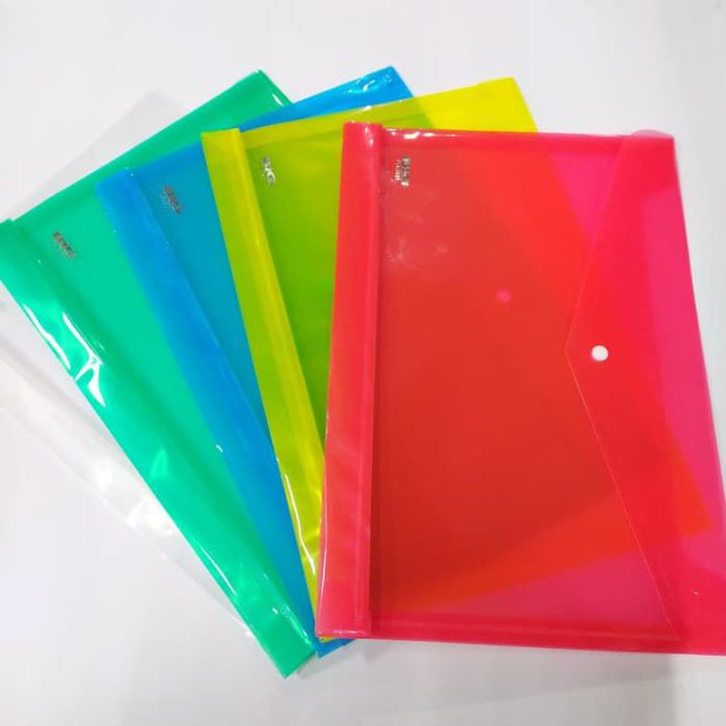 Map Plastik Kancing - Kuning