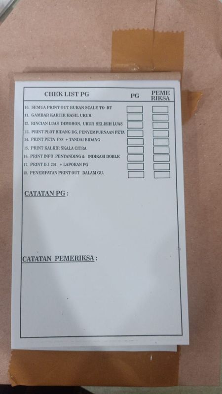 Chek List PG