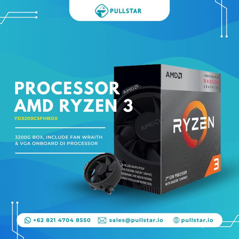PROC AMD RYZEN 3 3200G BOX Include Fan WRAITH