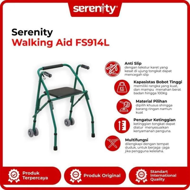 Alat Bantu Jalan Walker - Hijau