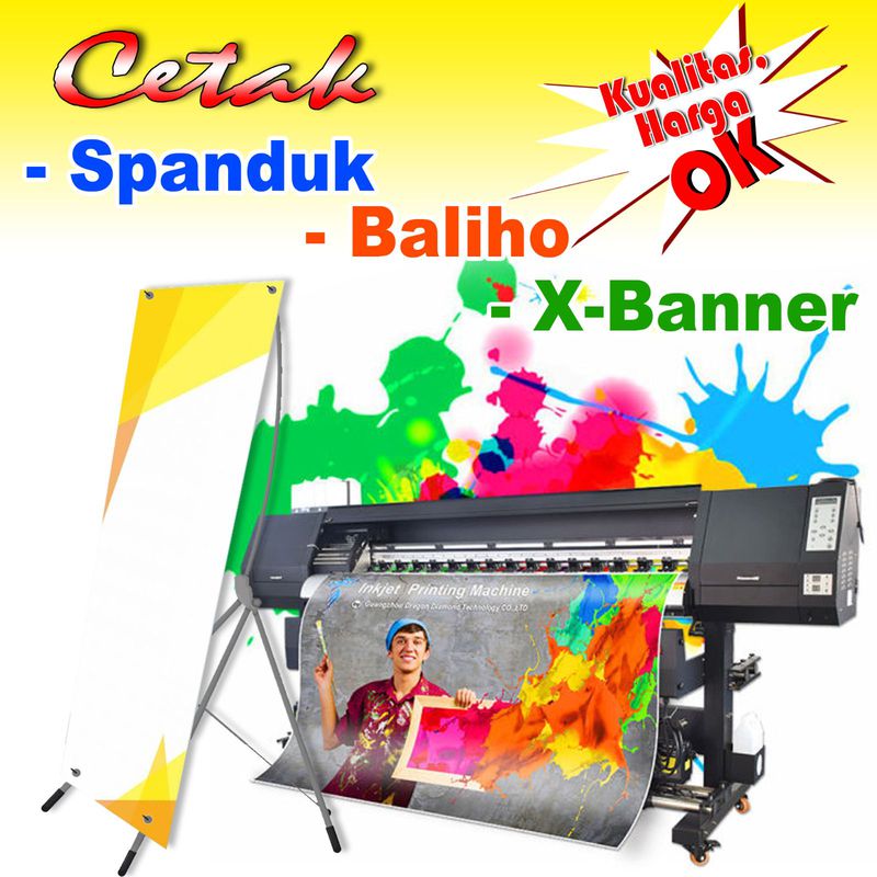 Spanduk dan X-Banner - SEPANDUK 2m X 1m