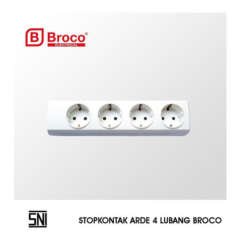 Stop Kontak 4 Lubang Broco