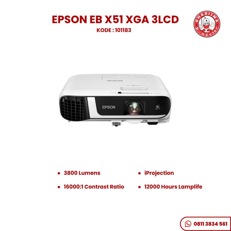 PROYEKTOR EPSON EB X51 XGA 3LCD