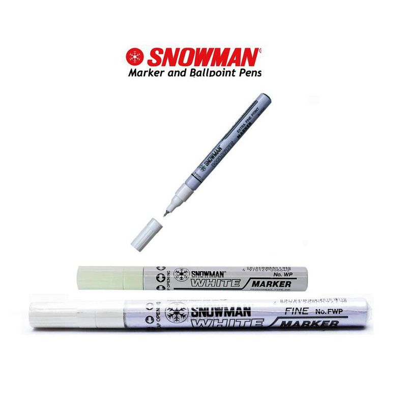 Snowman white marker