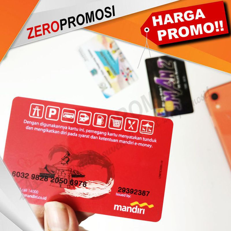 Kartu E-Money Mandiri Custom Design Murah