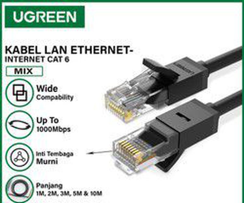 UGREEN LAN Cable Cat.6 - 1 meter