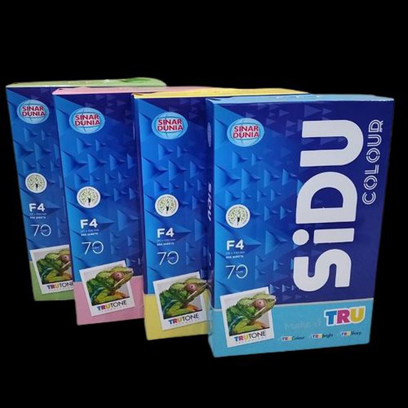 Kertas HVS Sinar Dunia F4 Warna 70gsm - Kuning