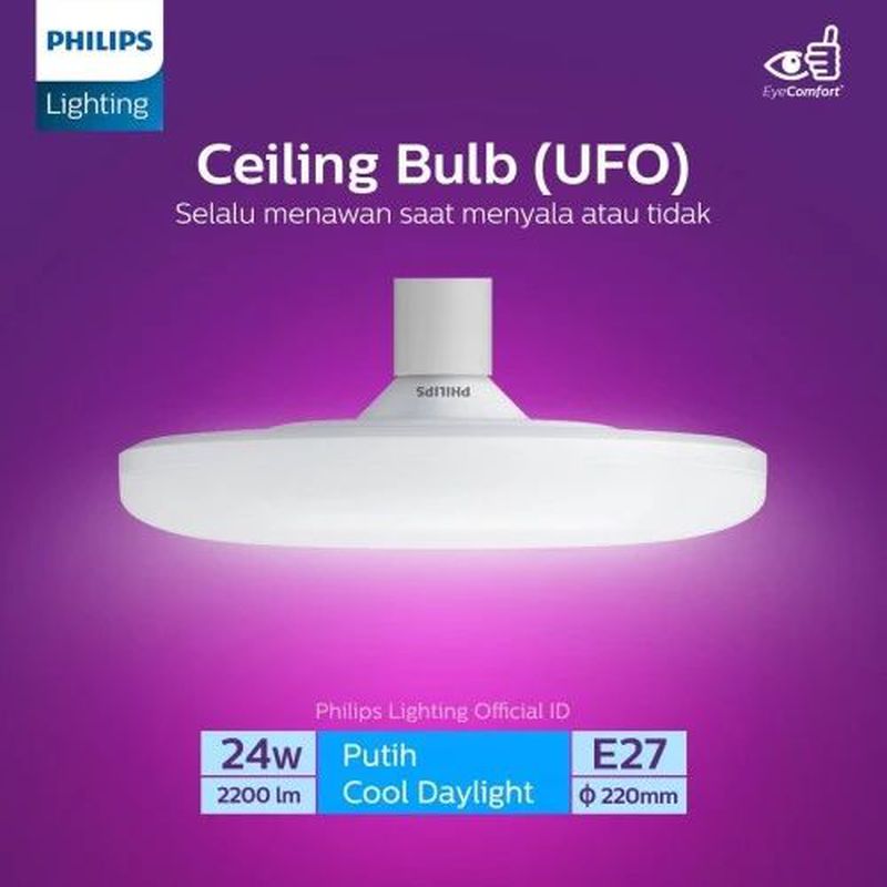 Philips MyCare UFO LEDbulb 24W E27 6500K Putih