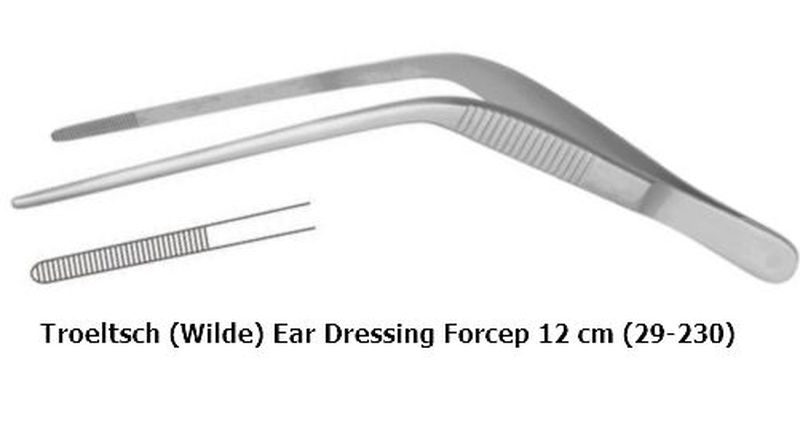 MARWA - TROELTSCH (WILDE) EAR DRESSING FORCEP 12 CM (29-230)