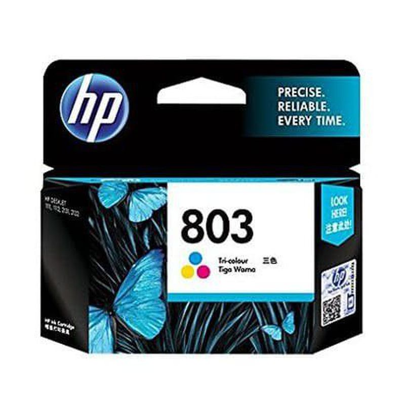 TINTA HP 803 INK CARTRIDGE COLOR ORIGINAL