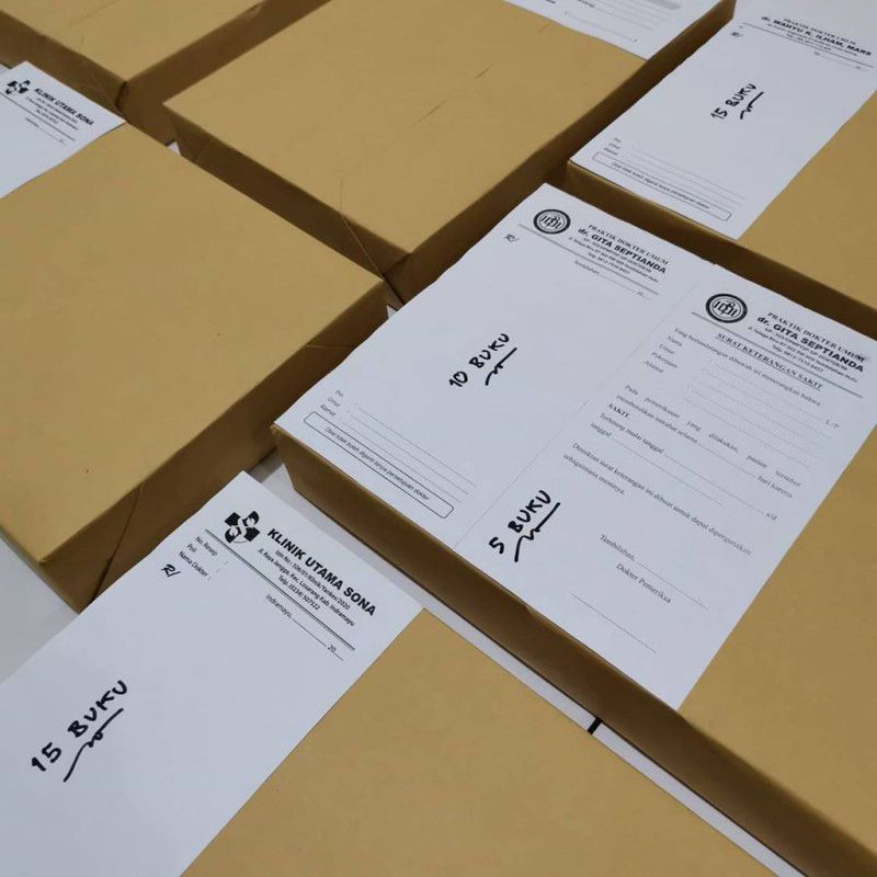 Custom Cetak Buku Resep Obat Dokter 2 Sisi ( 2 Muka / Bolak Balik ...