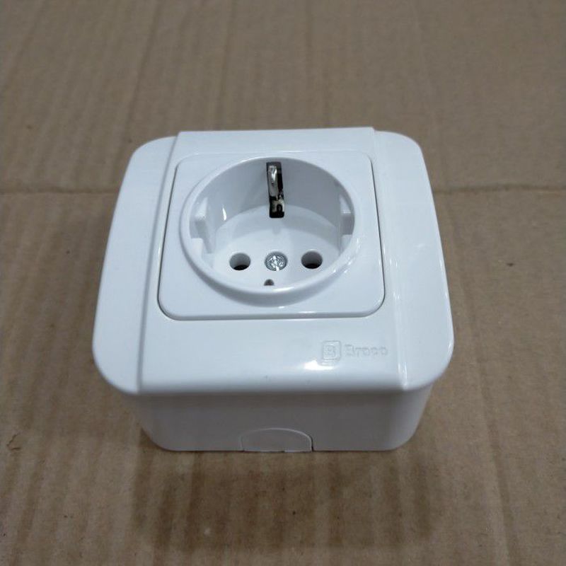 Stop kontak Outbow galleo Broco putih