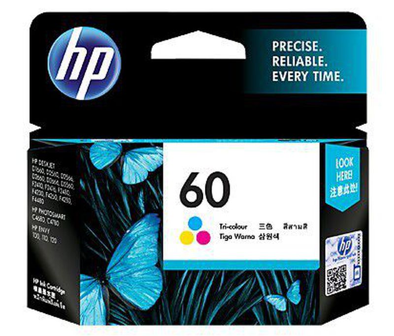 TINTA HP 60 INK CARTRIDGE COLOR ORIGINAL