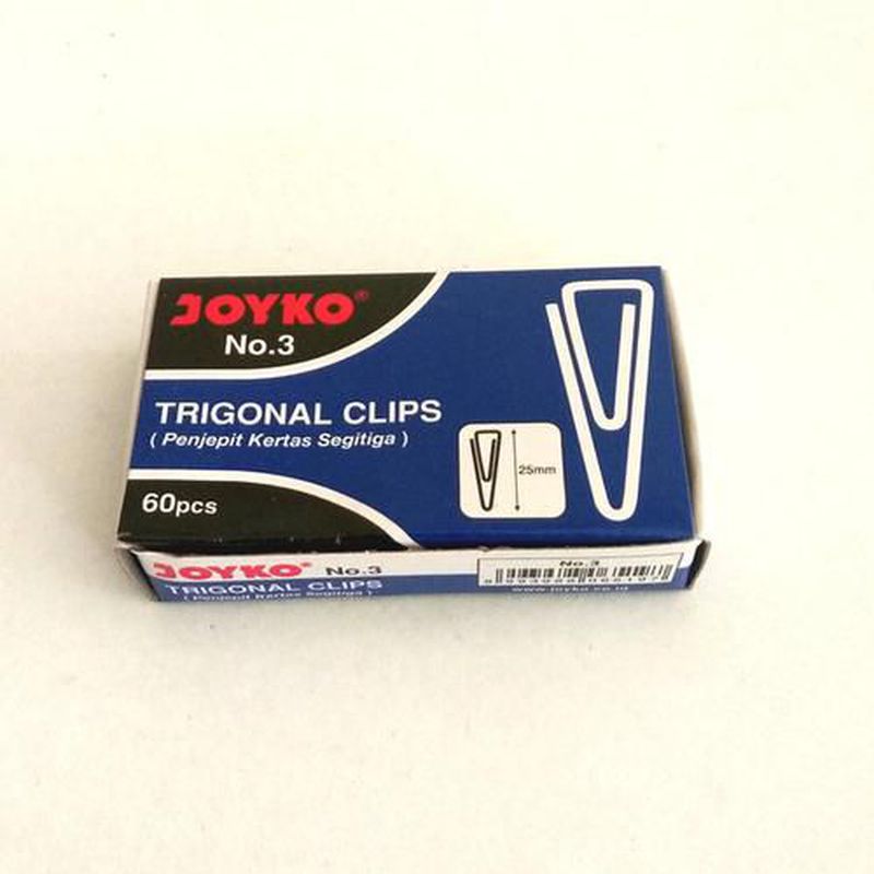 Trigonal Clip No. 3 Isi 10 Kotak Kecil