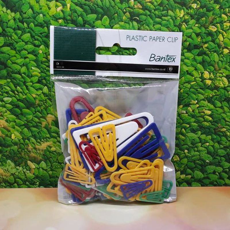 PAPER CLIP PLASTIK (80PCS) BANTEX