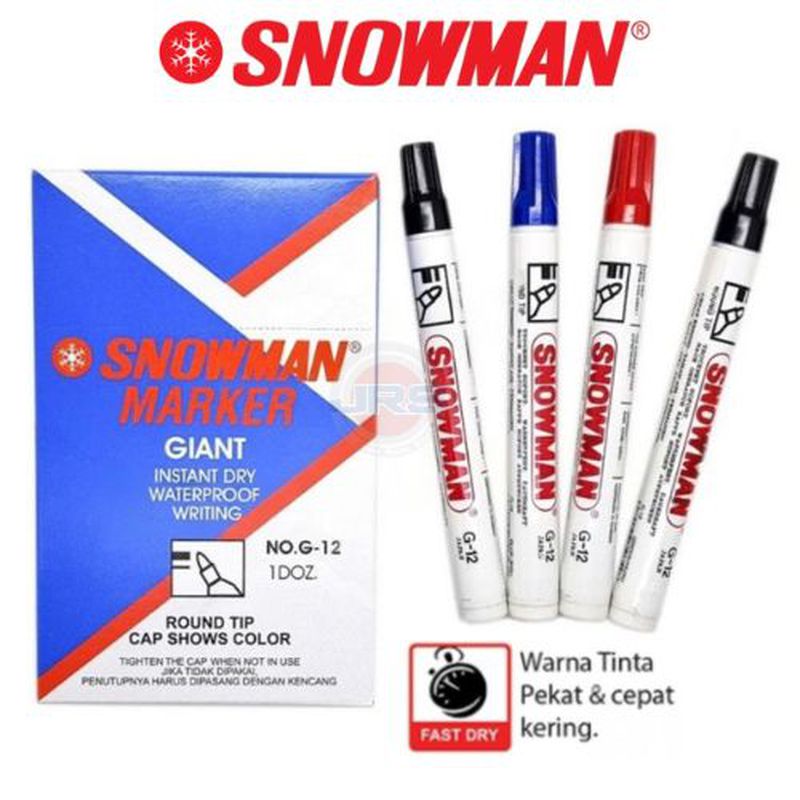 Spidol Permanen Snowman - Merah