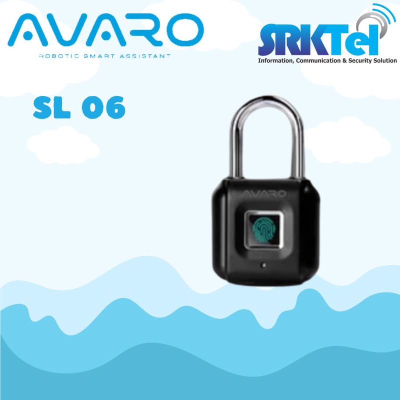 AVARO Smart Padlock Fingerprint AI SL06 Kunci Gembok