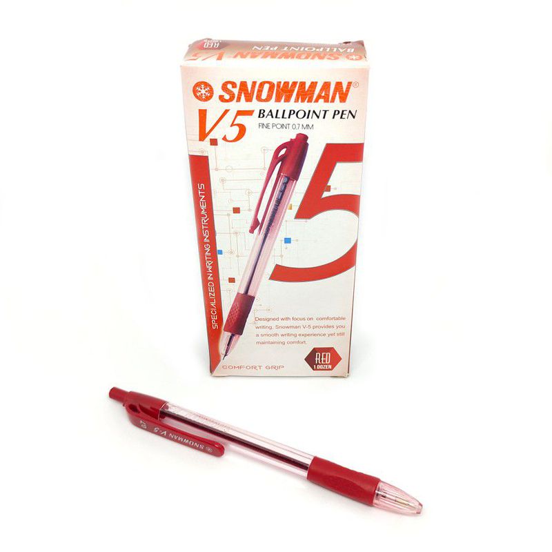 Pulpen Snowman V5 Merah