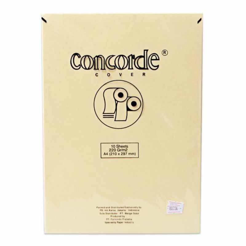 Kertas Concorde 220gr Light Yellow