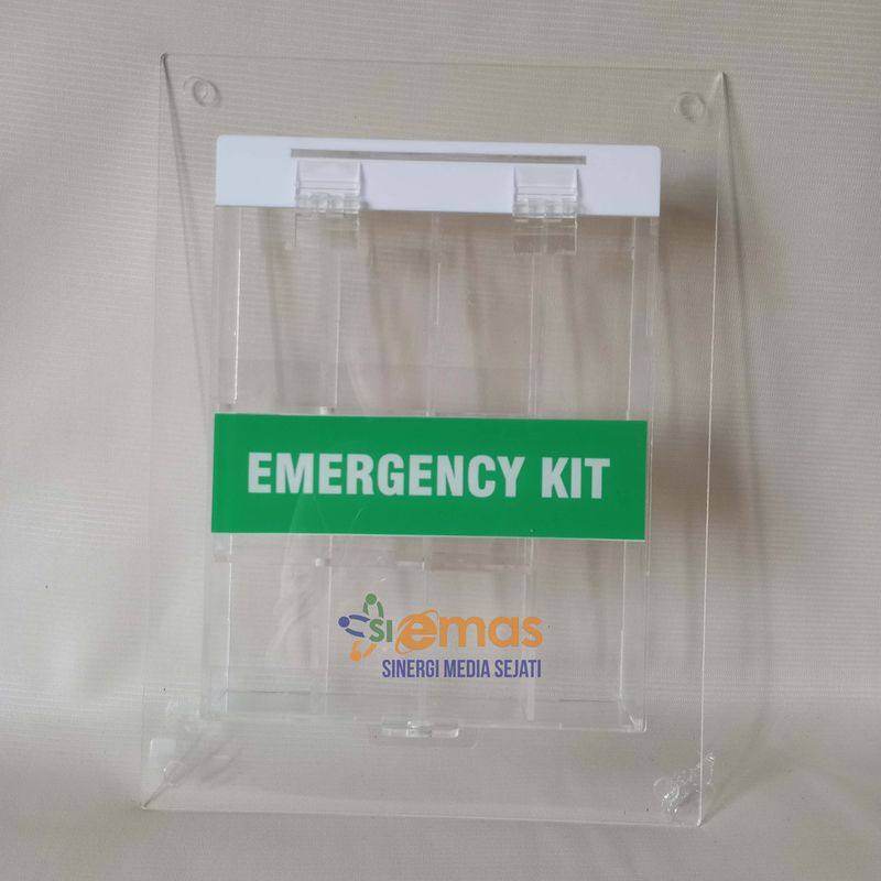 Akrilik Kotak Emergency Kit Mini | Akrilik Emergency Kit