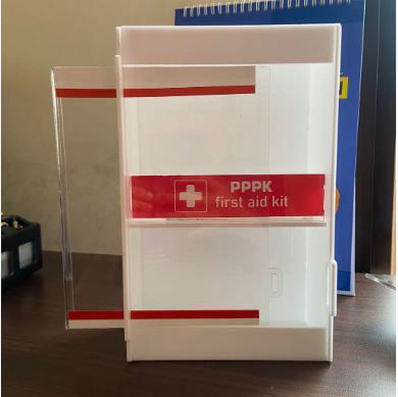 Akrilik Kotak Obat | Kotak P3K | Akrilik Kotak PPPK Transparan | First ...