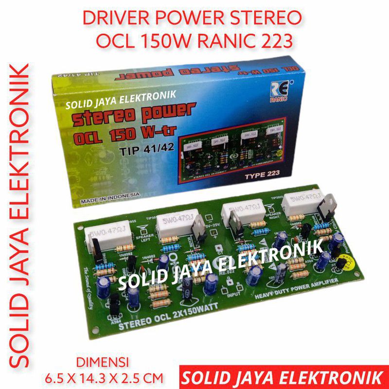 Driver Power Ampli (Driver Power Ocl Stereo Amplifier Ampli 2X150W 300W ...
