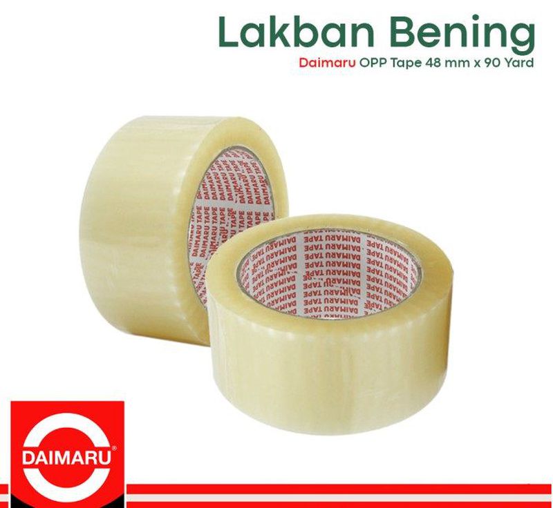 Lakban Bening Daimaru OPP Tape 48mm x 90 Yard