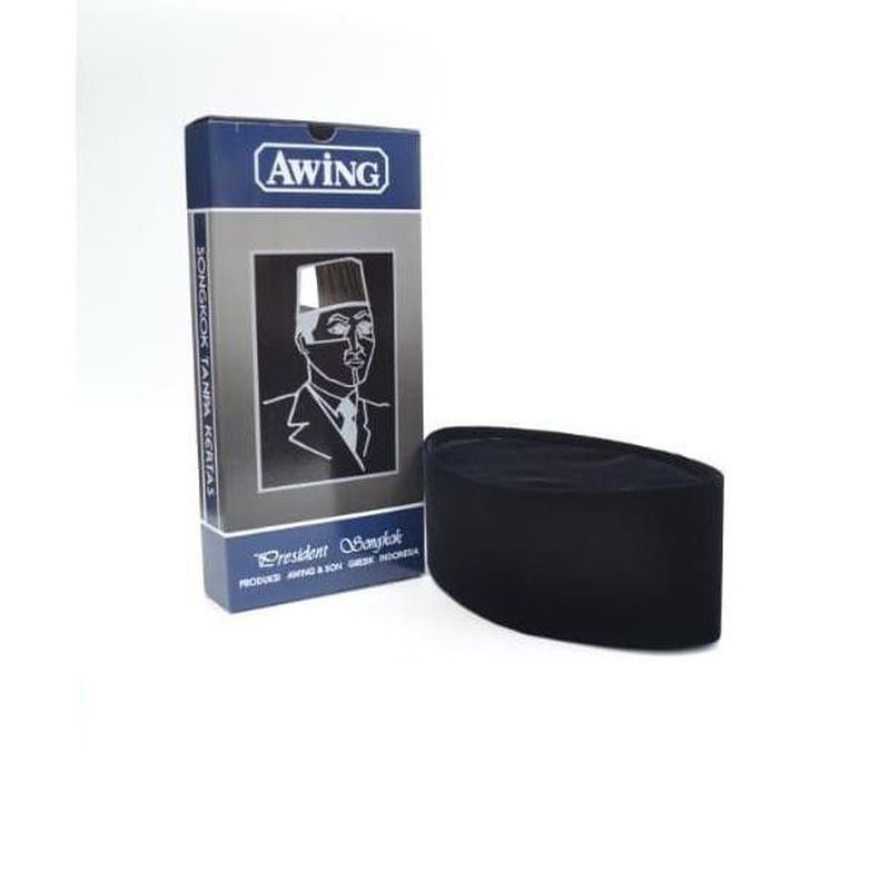 Peci Awing Songkok Hitam Awing Full AC Awing Original