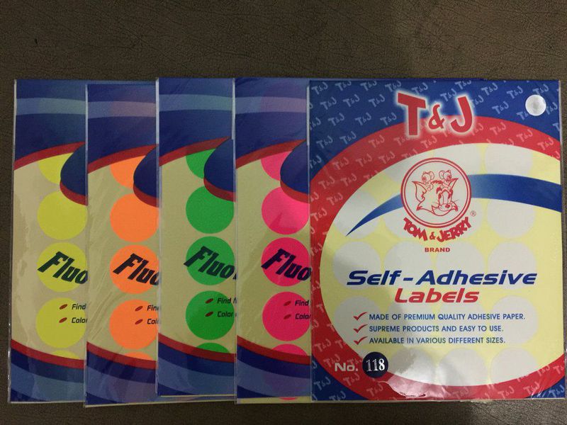 Tom & Jerry Label Stiker - Orange