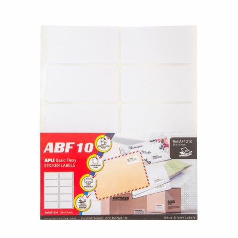 LABEL 38 X 75 APLI BASIC 121