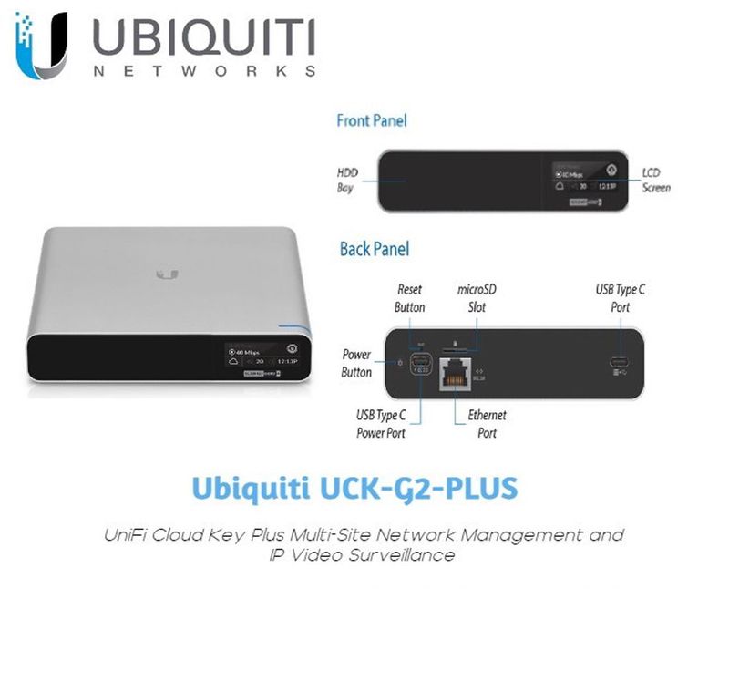 Ubiquiti UCK-G2 Plus Unifi Cloud Key Gen2 Plus