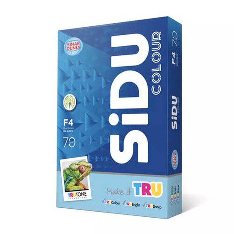Kertas HVS SIDU Warna F4 70gsm (Biru)
