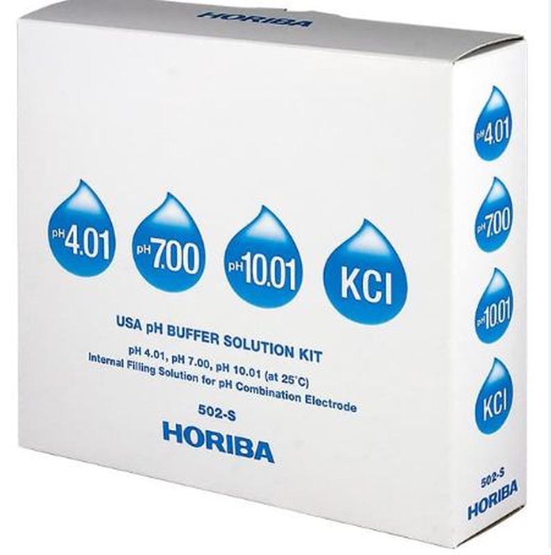 USA pH buffer solution kit 250 ml ea (4.01/7.00/10.01/KCl Reference) - 502-S
