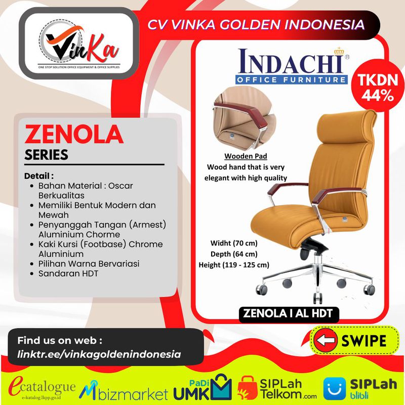 KURSI KANTOR INDACHI - ZENOLA SERIES - ZENOLA III VCR