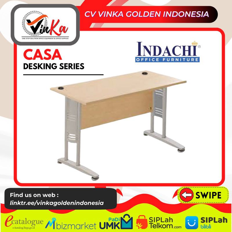 MEJA KANTOR 1 BIRO INDACHI - CASA SERIES - DD. 180 CS