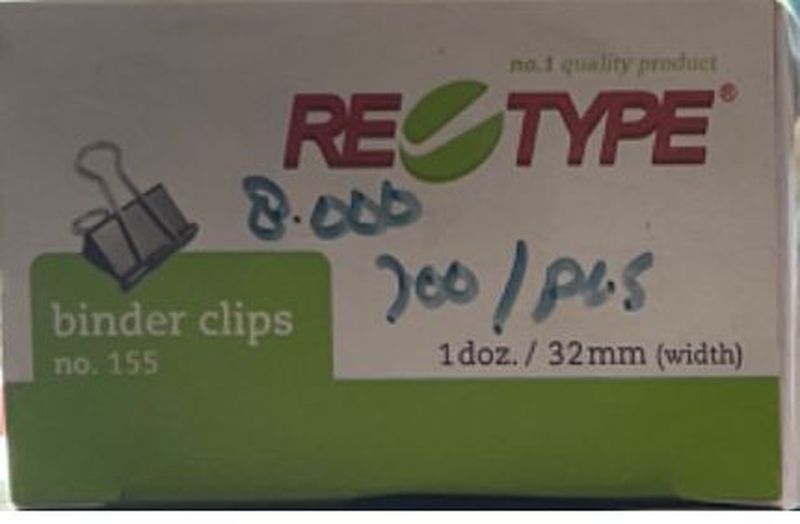 BINDER CLIPS RETYPE