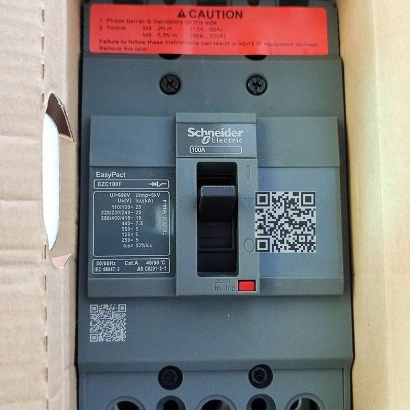 MCCB Breaker EZC100F 3P 50A