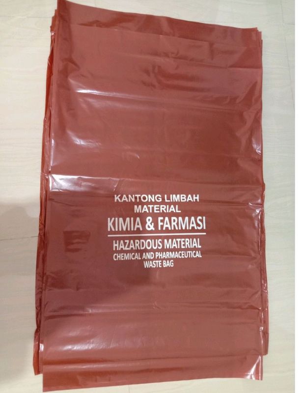 Kantong Sampah Coklat - Limbah Medis dan Kimia 60 x 100 isi 8 PCS