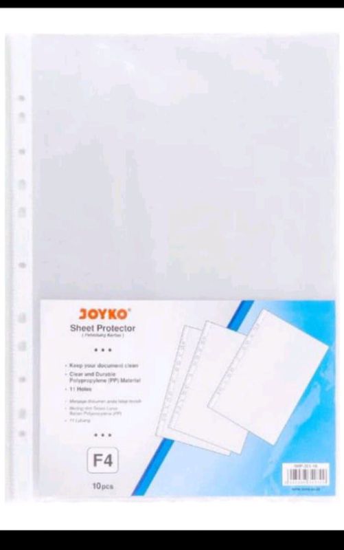 Plastik Pockter PP Sheet Protektor Uk F4 (isi 10)